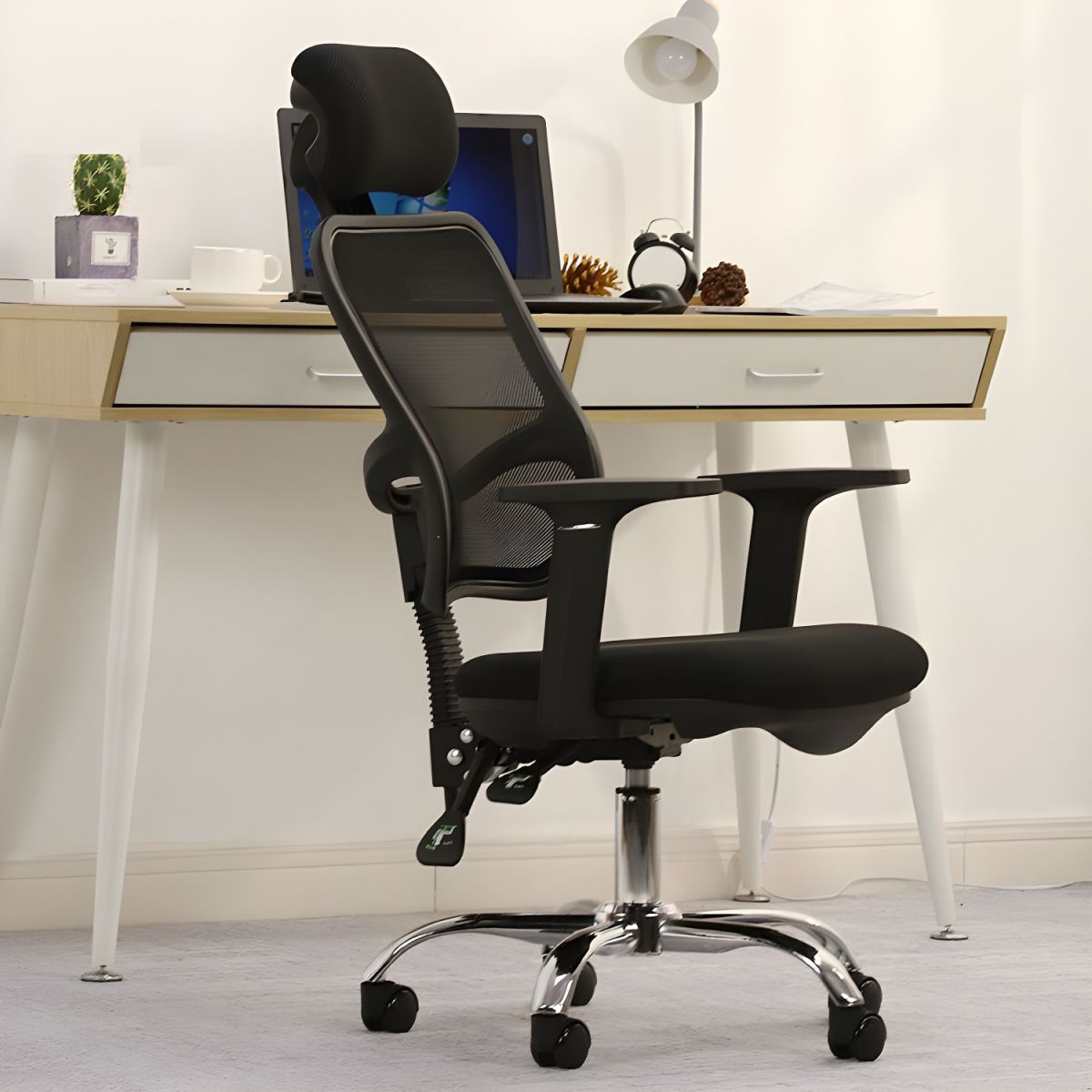 High-Back Orthopedic Chair With Adjustable Headrest | Furniture Flair Kenya