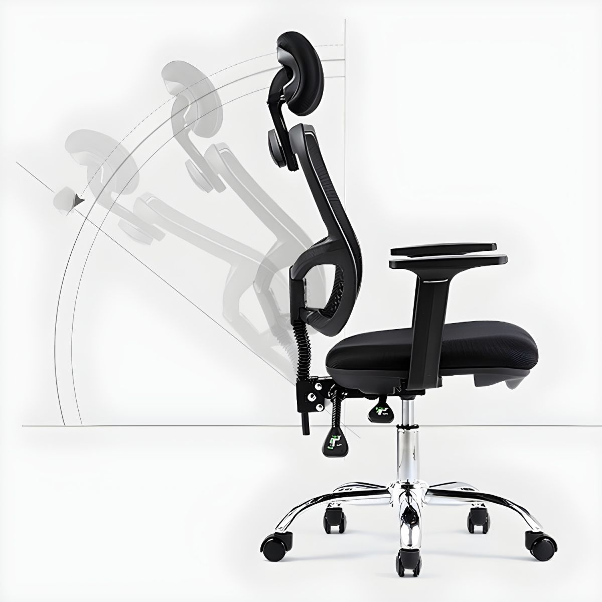 High-Back Orthopedic Chair With Adjustable Headrest | Furniture Flair Kenya