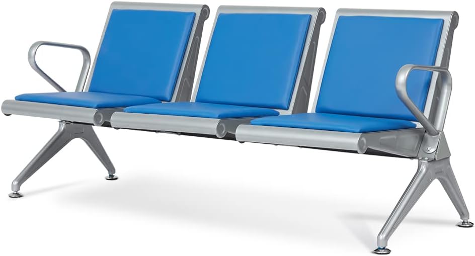 3-Link Heavy Duty Waiting Bench – Commercial-Grade Public Seating | 1 ...